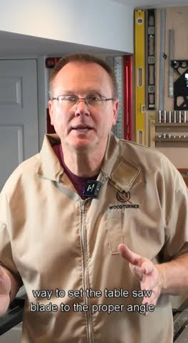 The BEST way to set the saw blade angle on your table saw! #shorts ...