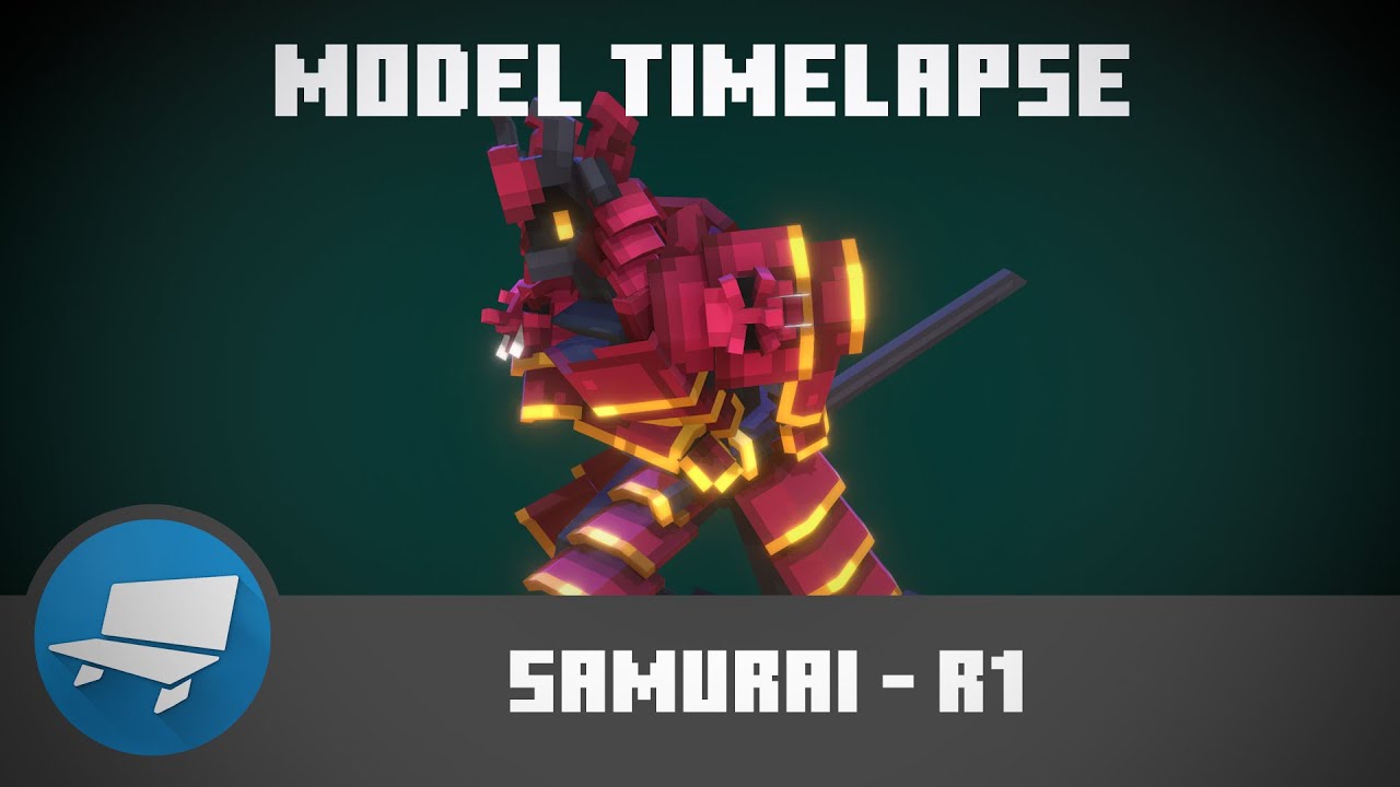 Samurai - R1 | Blockbench Timelapse - YouTube