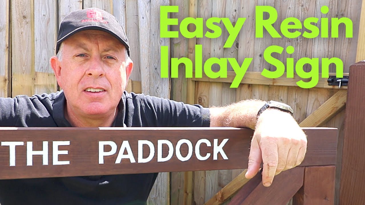 Epoxy Resin Inlay Sign - YouTube