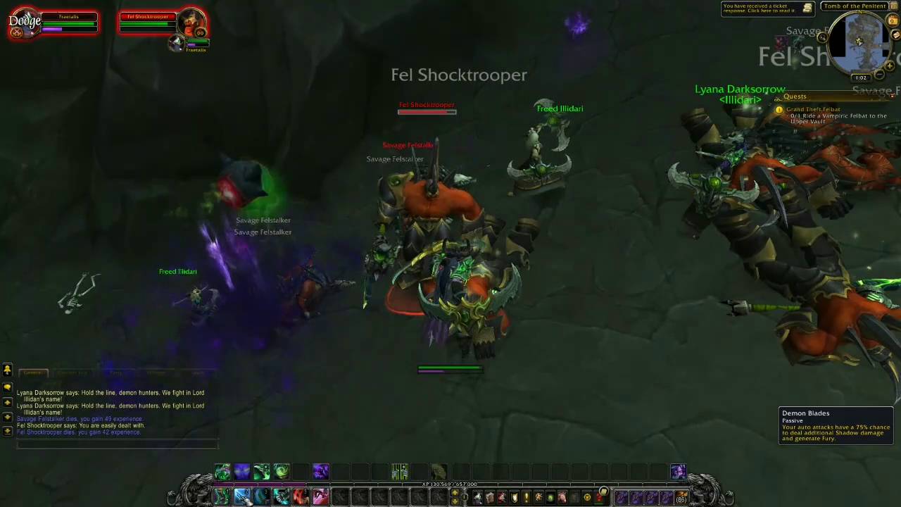 World of Warcraft Grand Theft Felbat Demon Hunter Quest Guide - YouTube