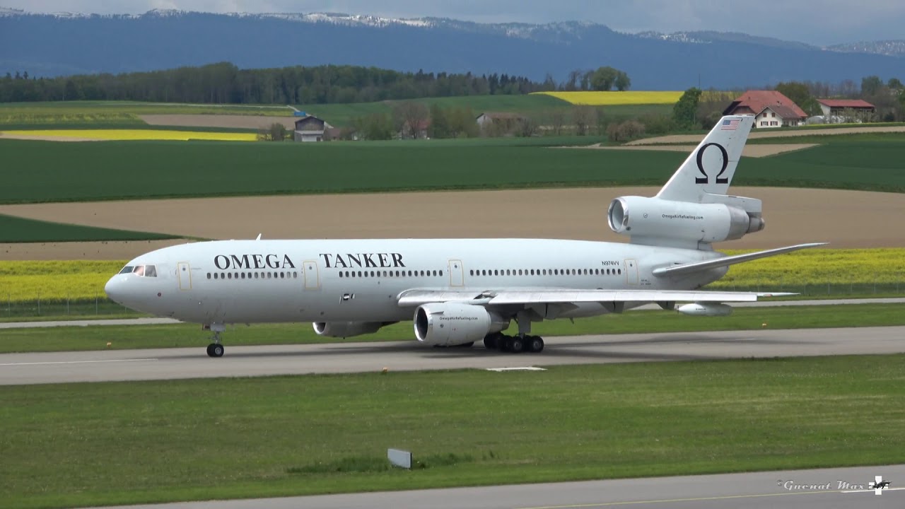 [Full HD] McDonnell Douglas DC-10-40, Omega Tanker, N974VV - YouTube