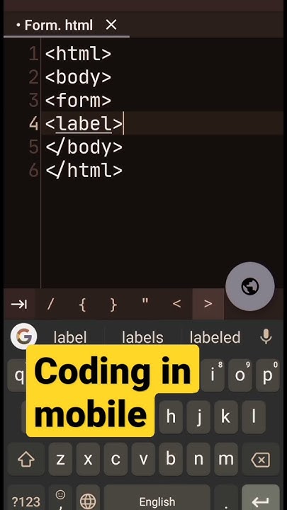Html Coding In Mobile Html Css Attitude Shorts Codding Mobile Youtube