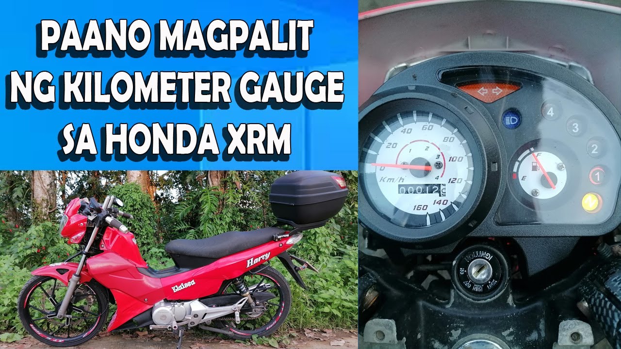 Paano magpalit ng speedometer gauge sa honda xrm? Simple at napakadali ...