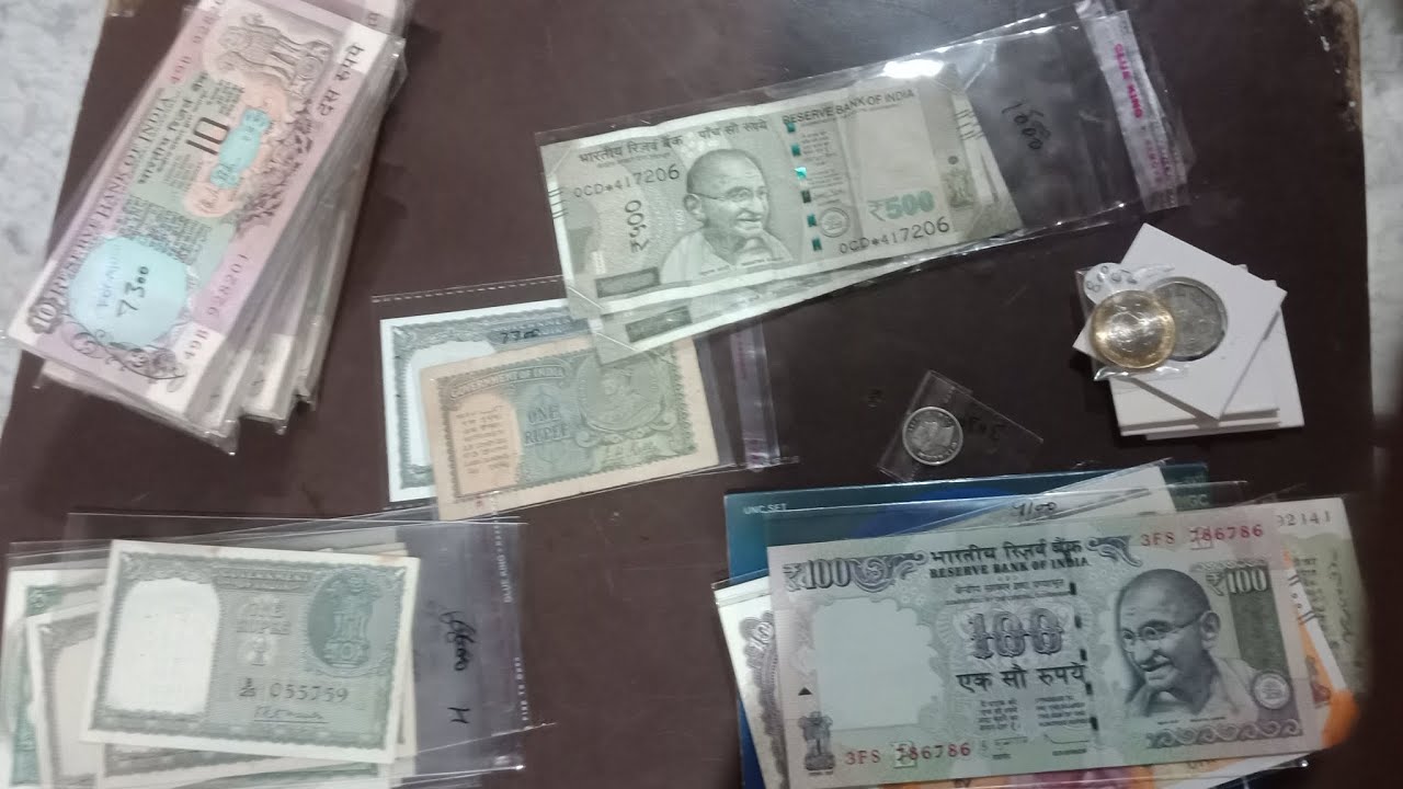 Buy Old Indian Note bundles and Coins Collection Value - YouTube