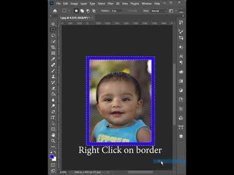 Adding a border to Image in Photoshop 2021 - YouTube