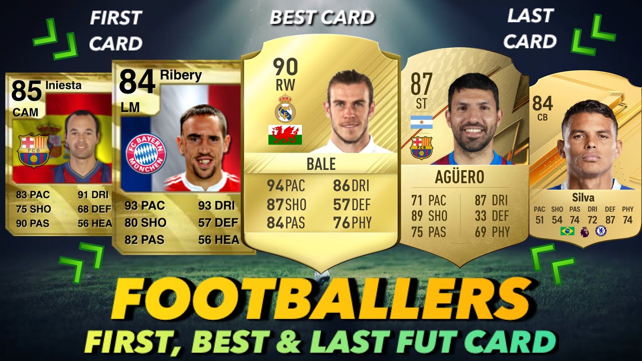 FOOTBALLERS FIRST, BEST & LAST FIFA FUT CARD 🔥😨 ft. Iniesta, Ribéry ...
