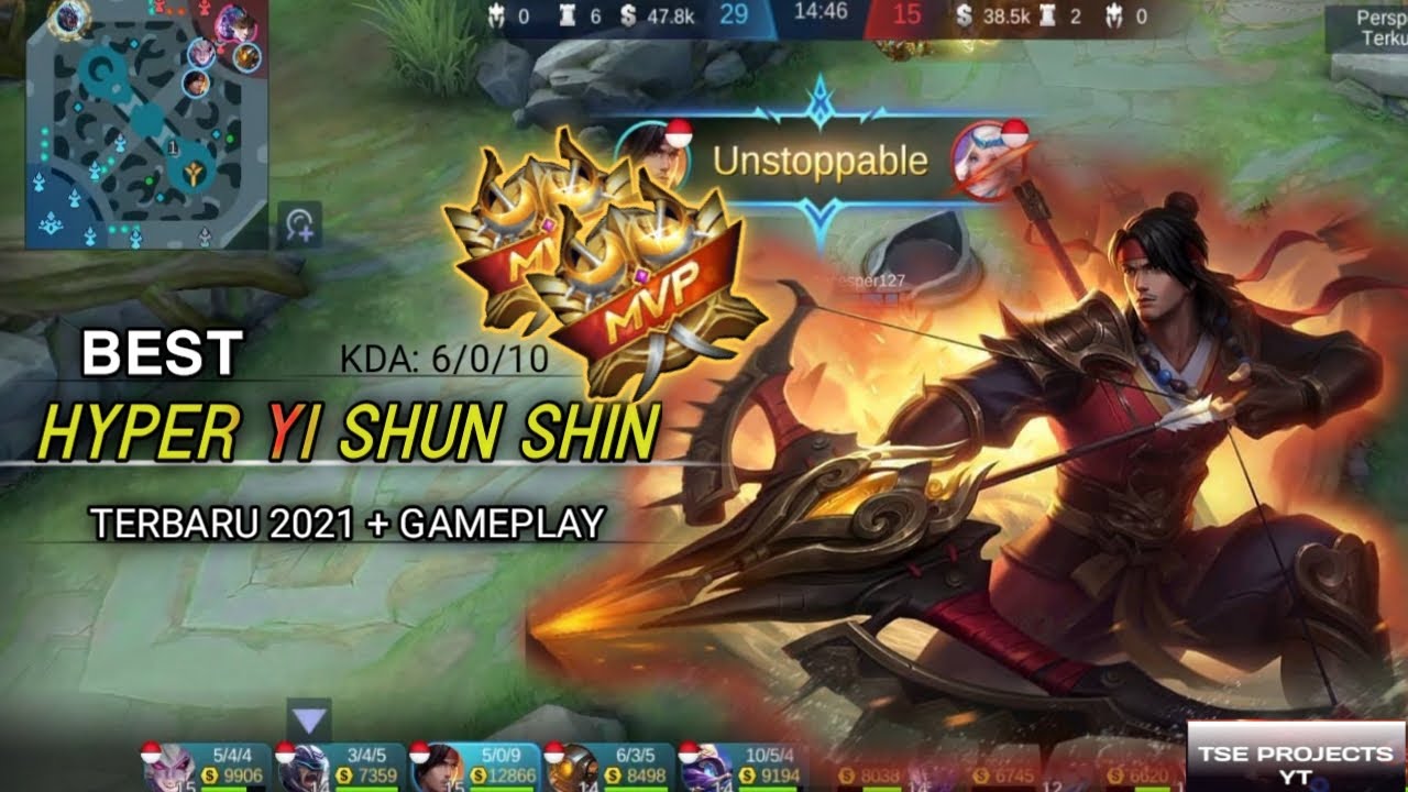 Gameplay YI SHUN SHIN terbaru 2021 | yss best build 2021 | mobile ...
