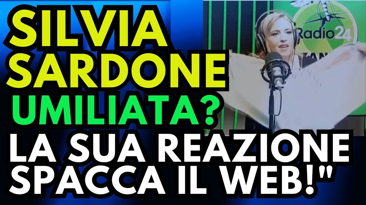 SILVIA SARDONE UMILIATA LA SUA REAZIONE SPACCA IL WEB - YouTube