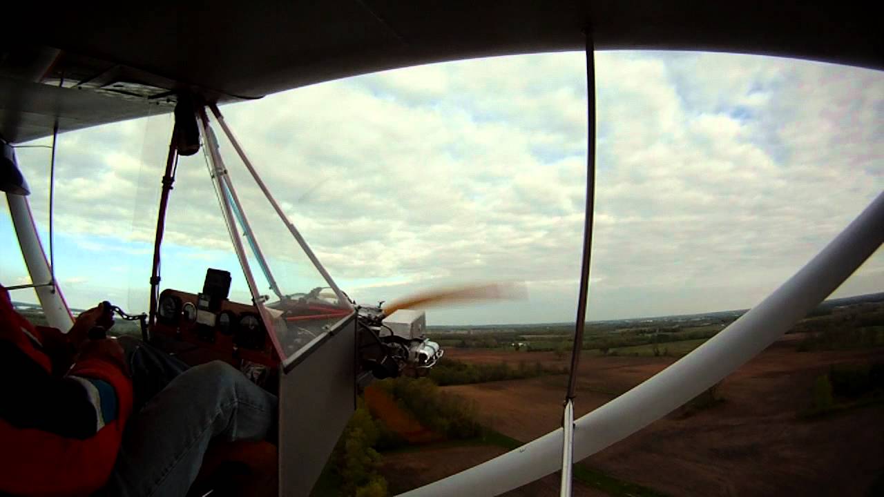 Silver Slug Legal Eagle Ultralight Spring Flying in Wisconsin - YouTube