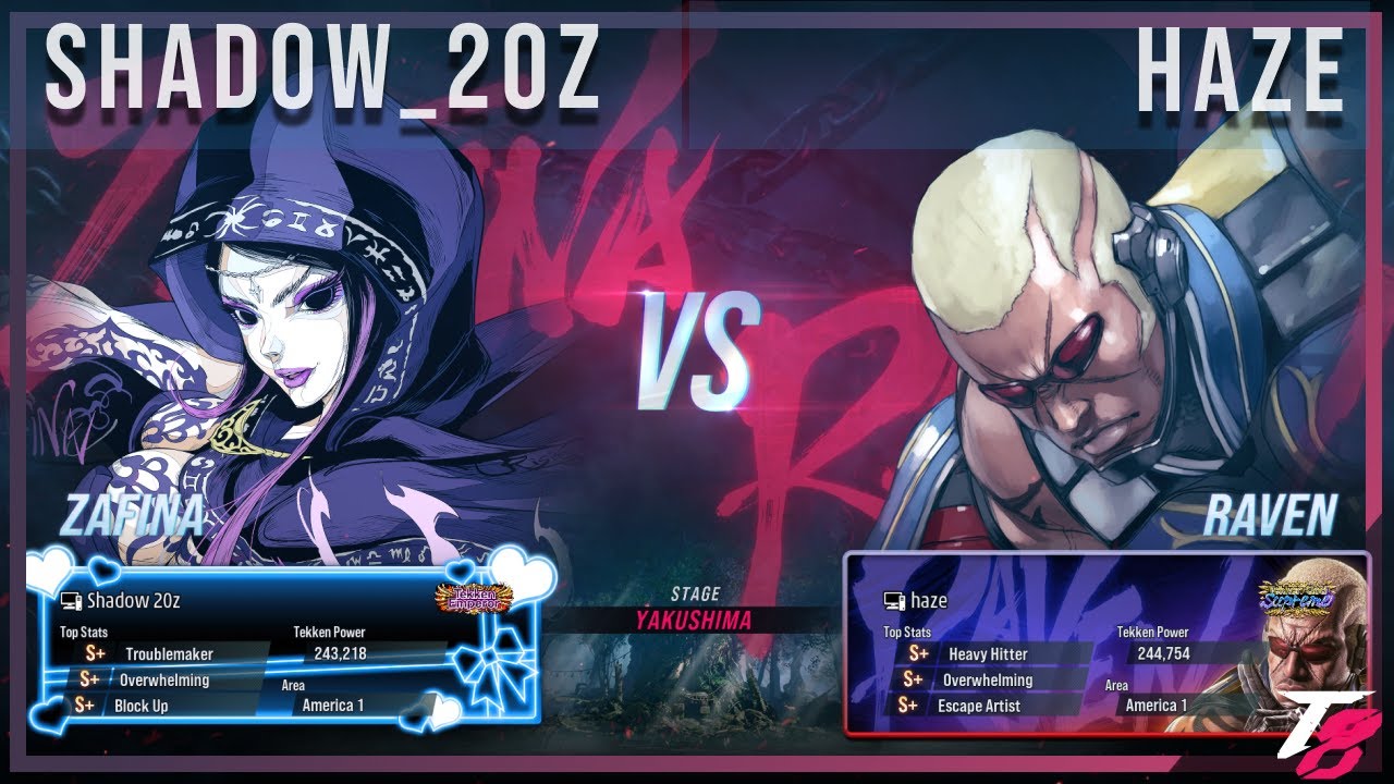 Tekken 8 SHADOW_20Z (Zafina) VS HAZE (Raven) | High Level Gameplay ...