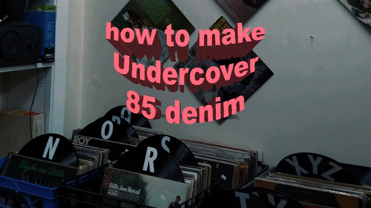 how to make undercover 85 jeans - YouTube