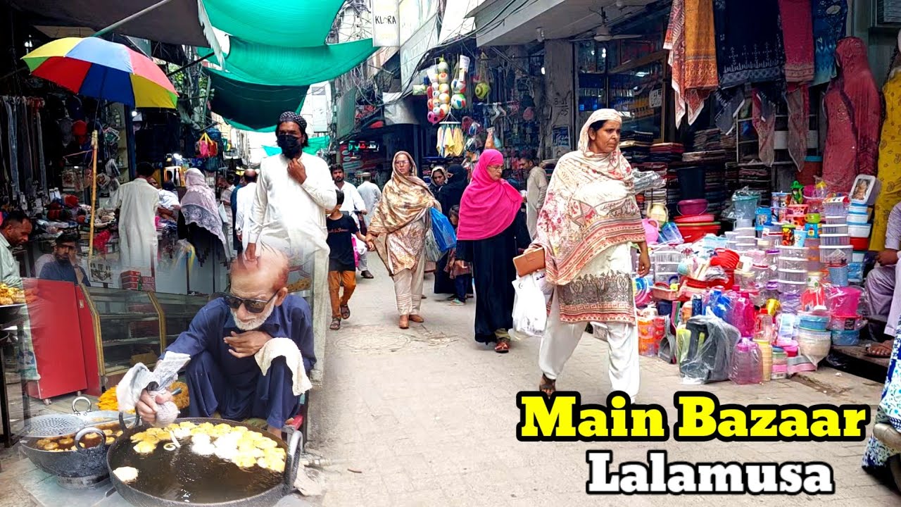 Main Bazaar Lalamusa Walking Tour | Lalamusa City | Main Market Lala ...
