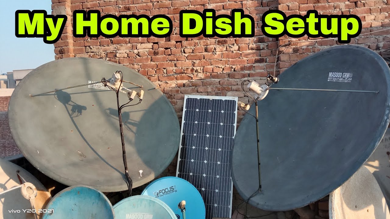 My Home Dish Setup 😊 6 feet dish size || 24-10-2022. - YouTube