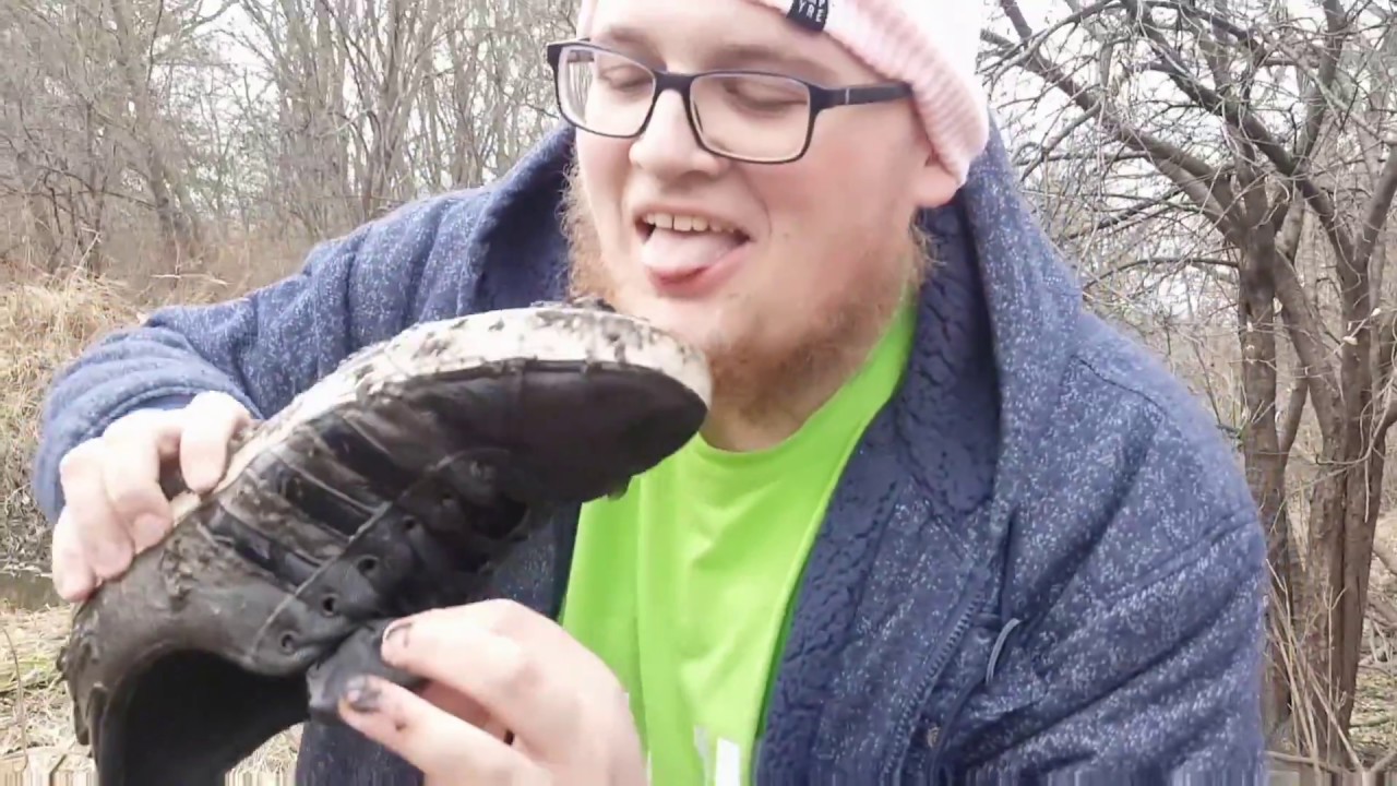 Fat guy tries to jump over a river! Wilderness Survival 1 - YouTube