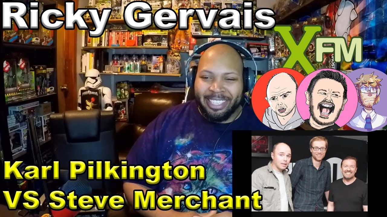 Karl Pilkington VS Steve Merchant Big Insult Reaction - YouTube