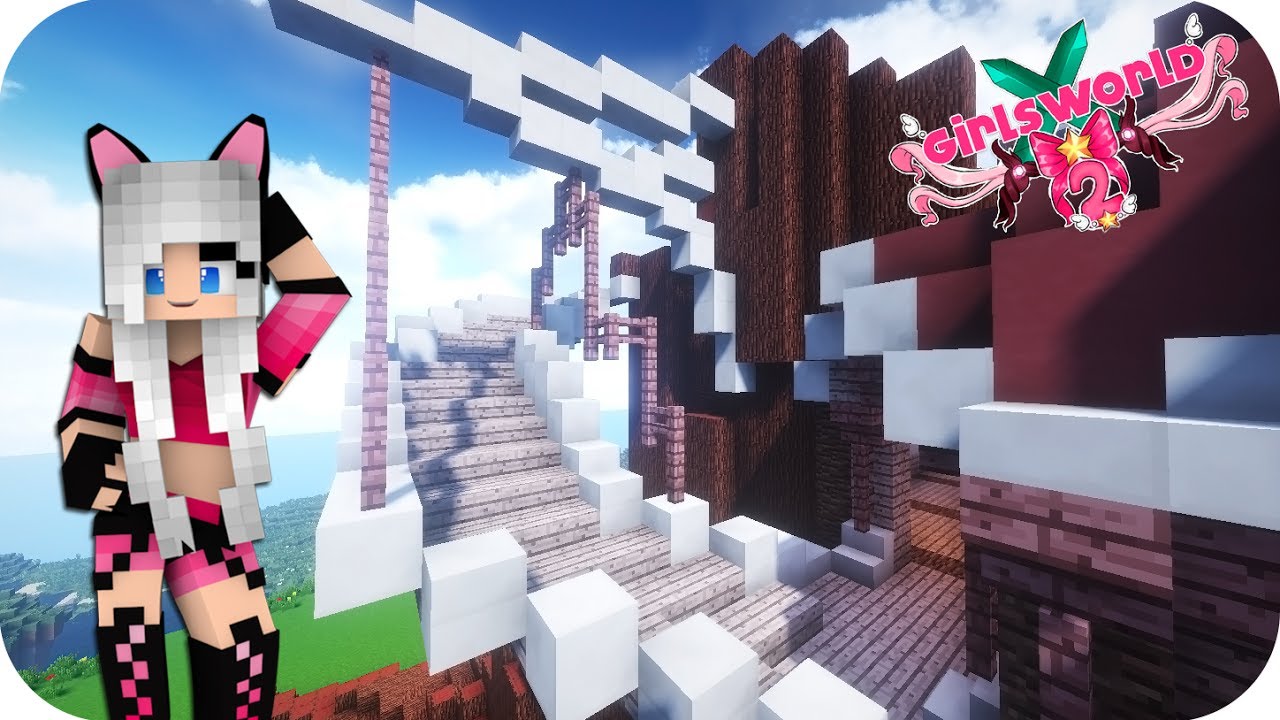 ESCALERAS ALREDEDOR DEL ÁRBOL!! - Girl's World 2 Minecraft Ep 32 - YouTube
