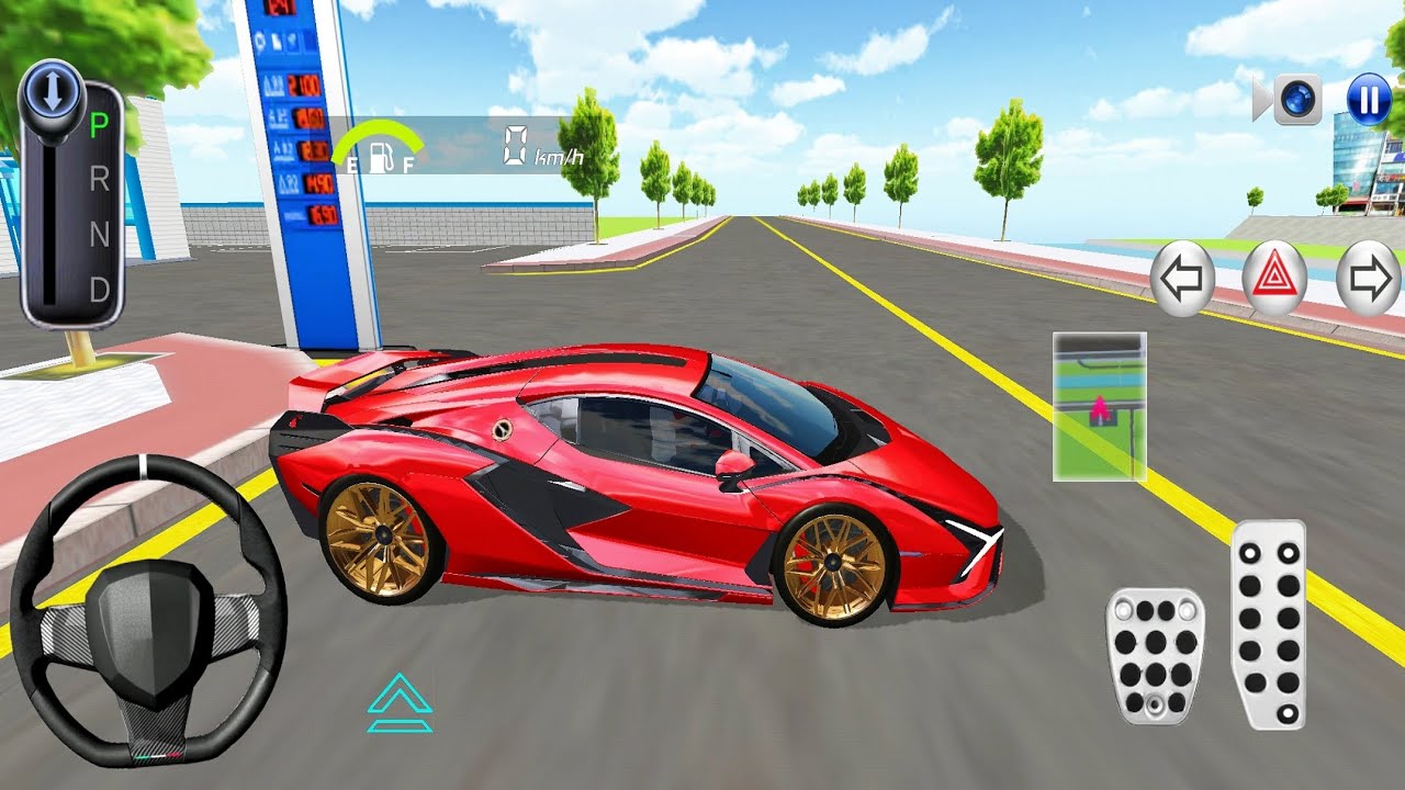 Red colour car games - 3d driving class gameplay - new cars in 3d ...