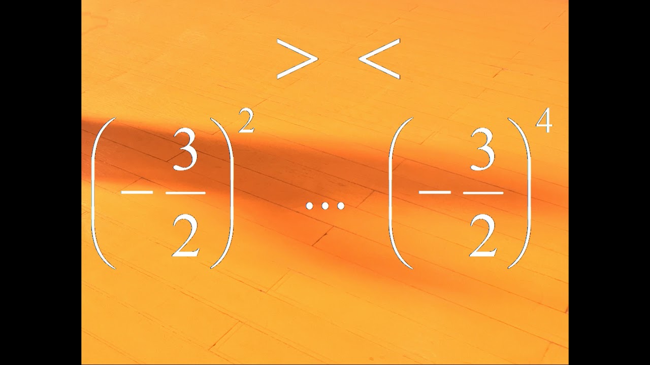 Which Is Greater The Second Or The Fourth Power Of Negative Three