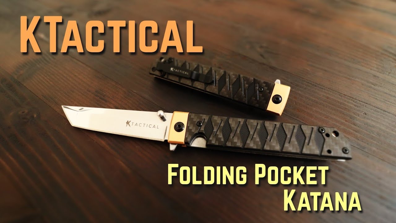 Unboxing KTactical Folding Pocket Katana!!! First Impressions!!! # ...