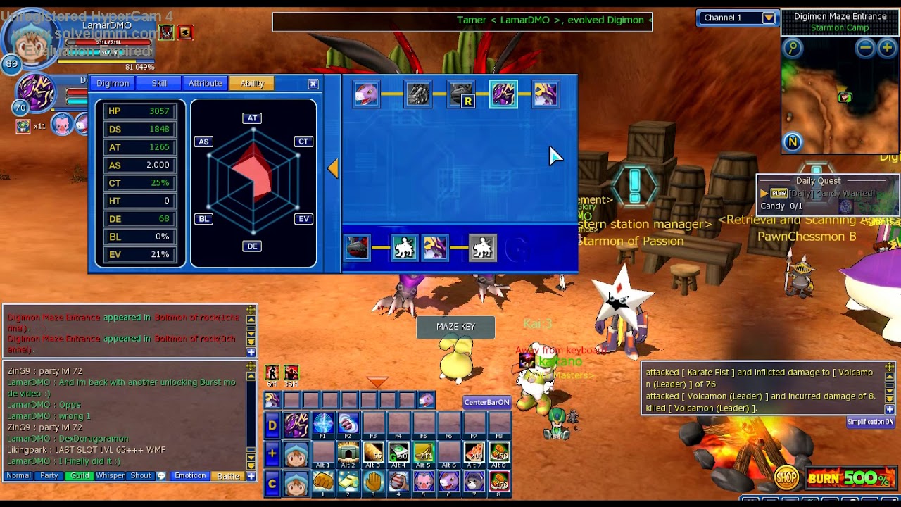 GDMO aka Digimon master online- Unlocking Dex-Dorugoramon Burst mode ...