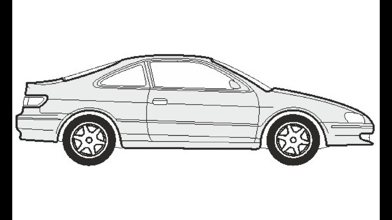 How to Draw a Toyota Paseo / Как нарисовать Toyota Paseo - YouTube