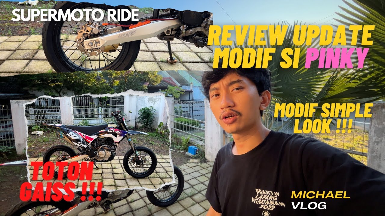 MODIFIKASI SUPERMOTO KLX S 2014 JADI KEREN FULL MODIF BODY GORDON - YouTube