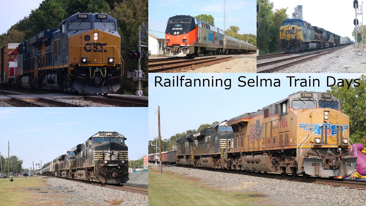 Railfanning Selma Train Days, With Heritage Units, Foreign Power, and ...