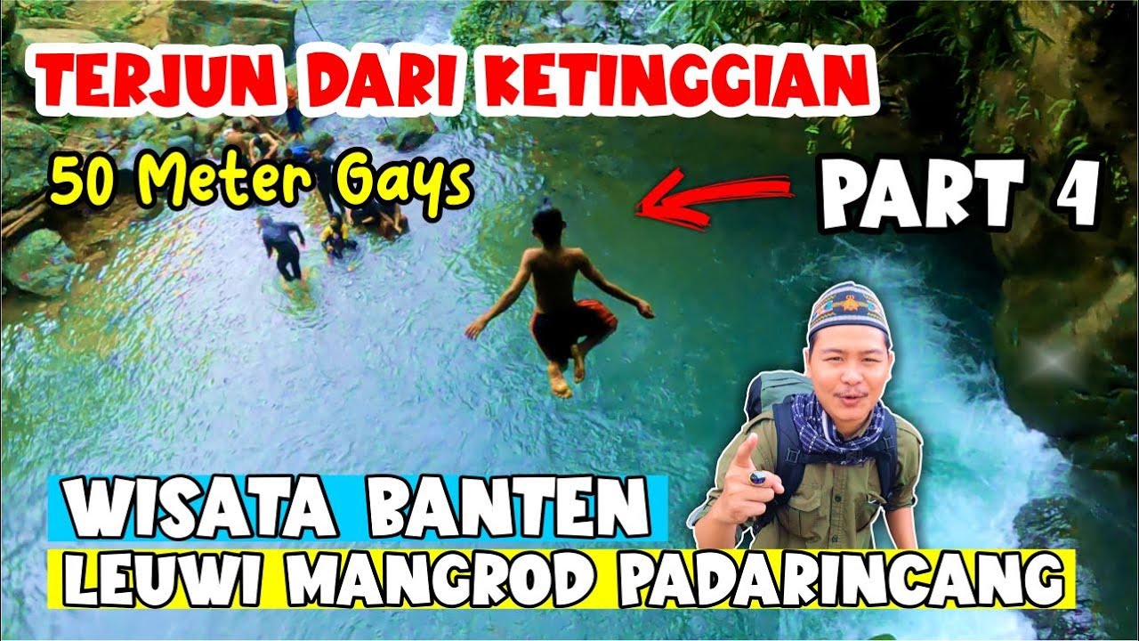 SERU TAPI TAKUT BANGET !! TERJUN DI TEBING CURUG LEWI MANGROD ...