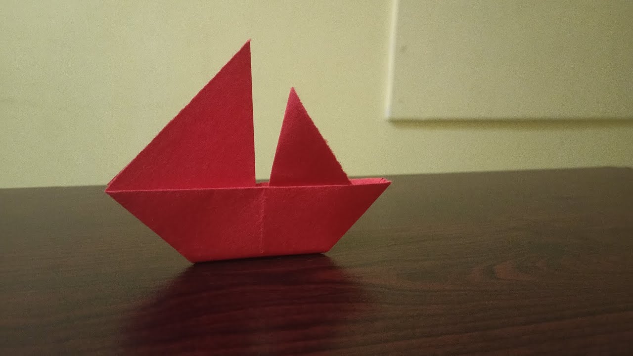 How To Make Easy Paper Sail Boat For Kids ⛵⛵ - YouTube