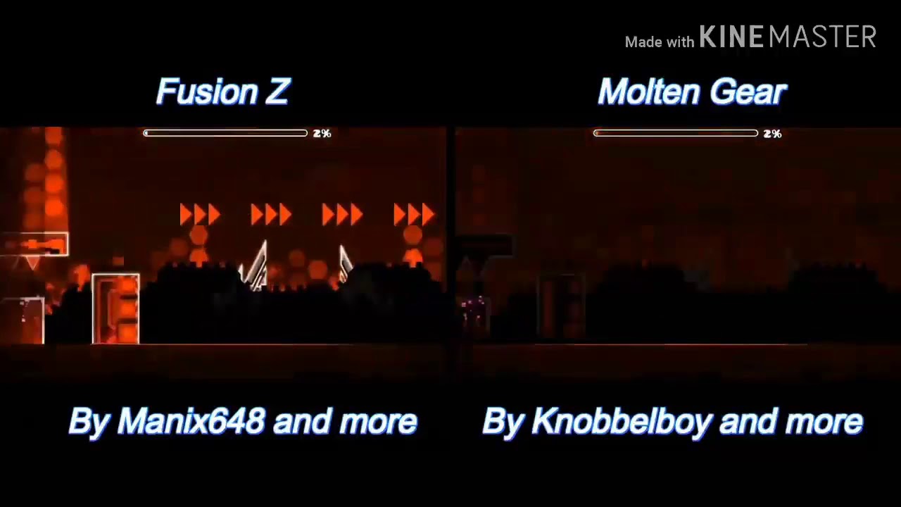 Fusion z vs molten gear ¿cual es mejor? (Extreme demon battle) geometry ...