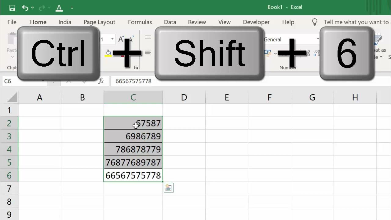 Change the format with this short cut key in Microsoft Excel@COMPUTEREXCELSOLUTION - YouTube