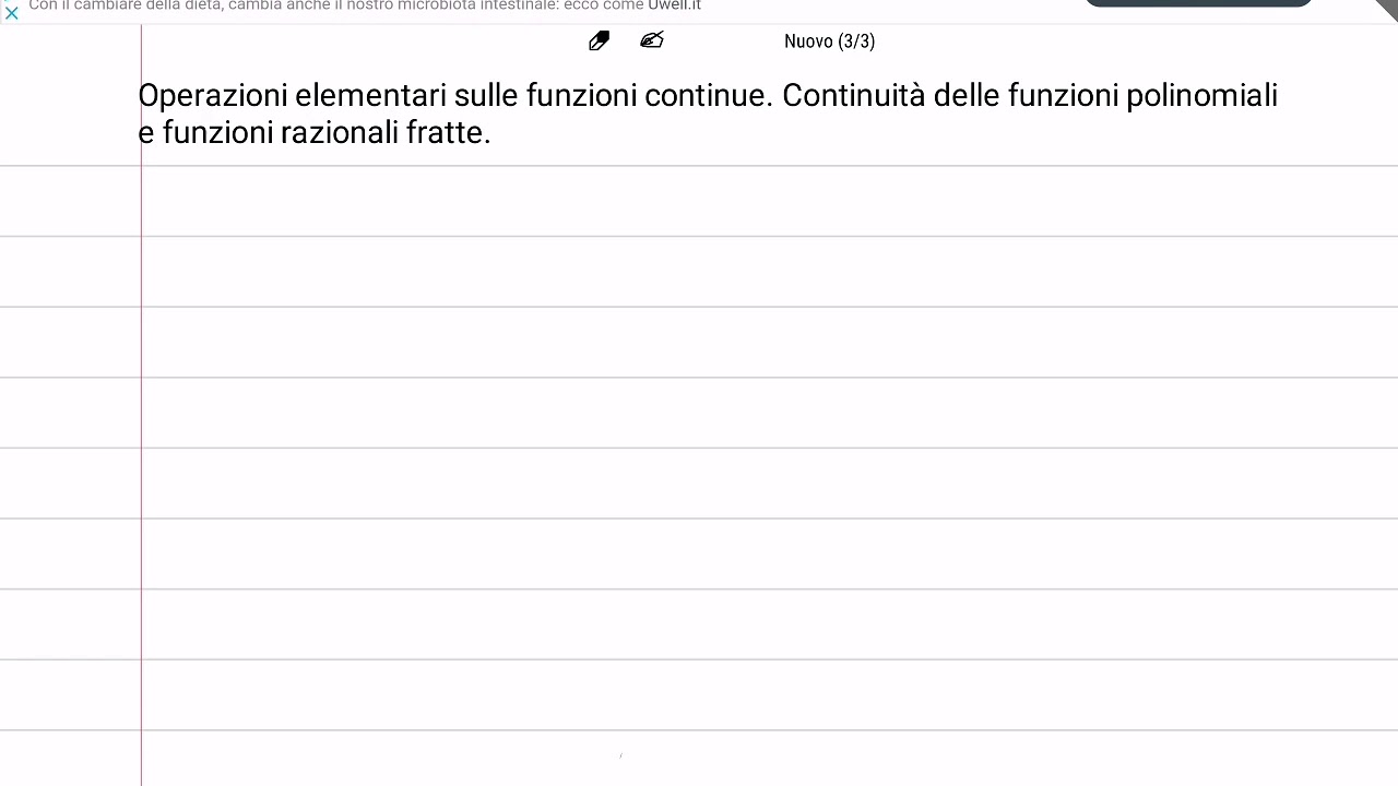 Teoremi sull'algebra delle funzioni continue. Continuità di funzioni ...
