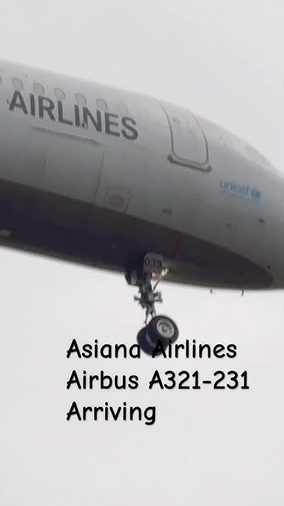 Asiana Airlines Airbus A321-231 Arriving - YouTube
