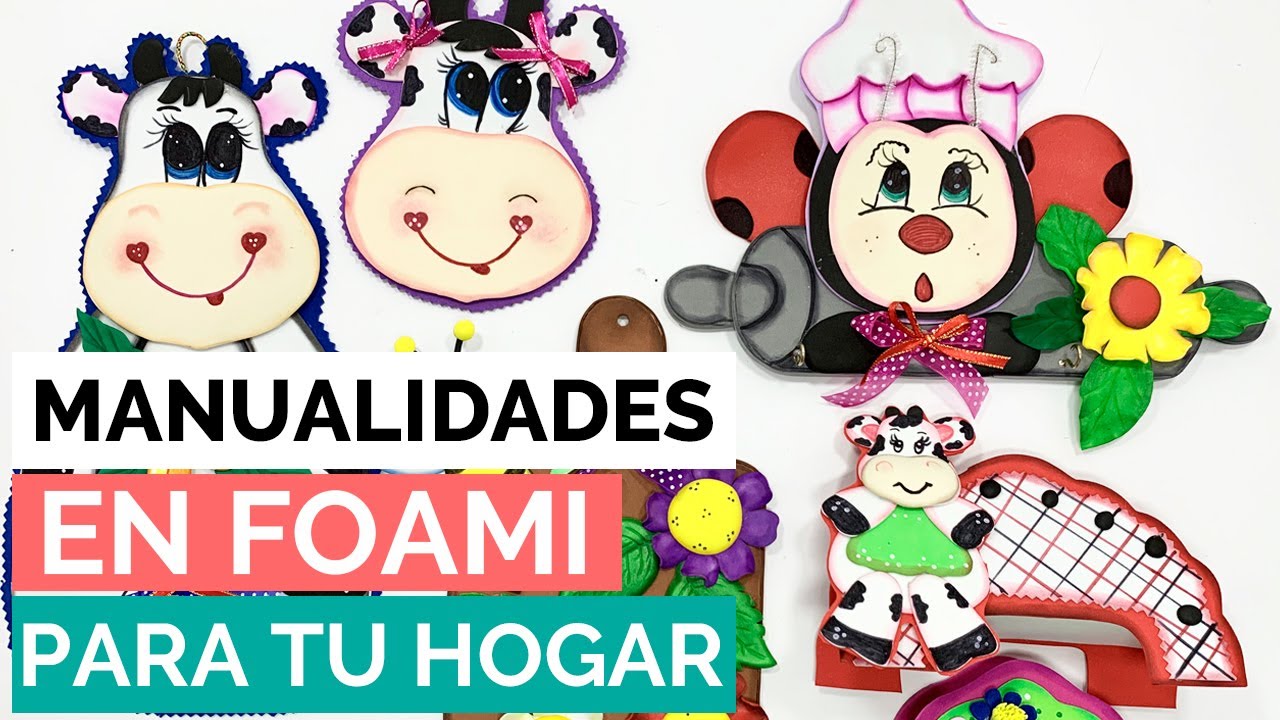 💁🏼‍♀️ Manualidades en FOAMI para tu Hogar 🏡 ¡CURSO! - YouTube