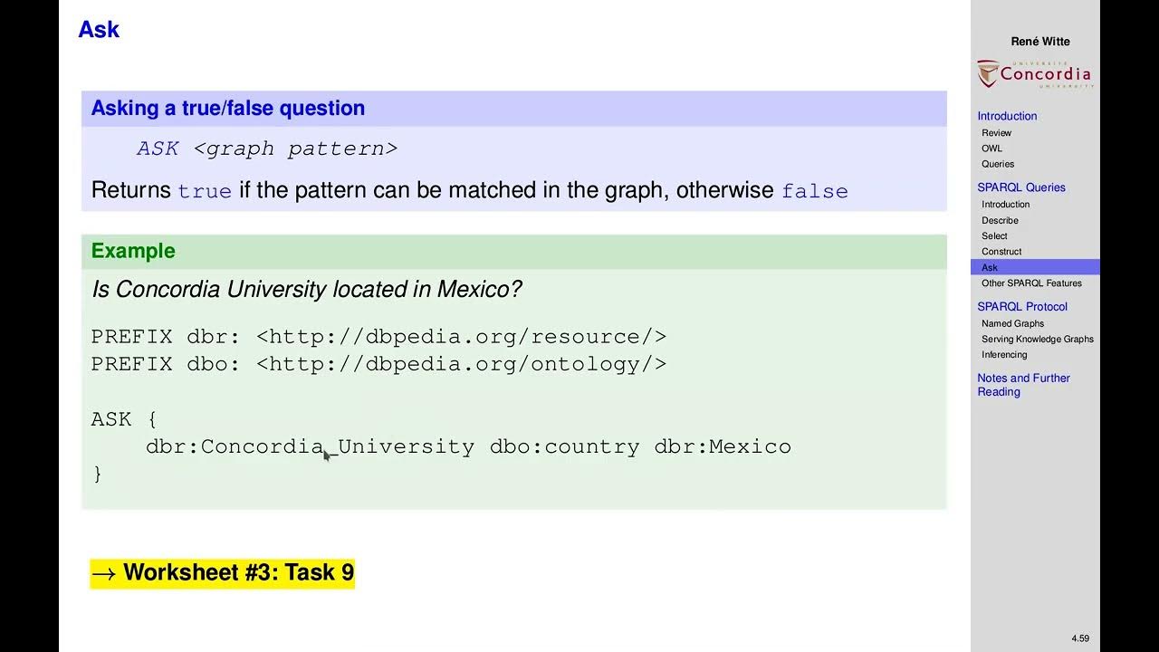 Intelligent Systems: Knowledge Base Queries/SPARQL (9/12) | COMP 474/6741 (Winter 2020/21 ...