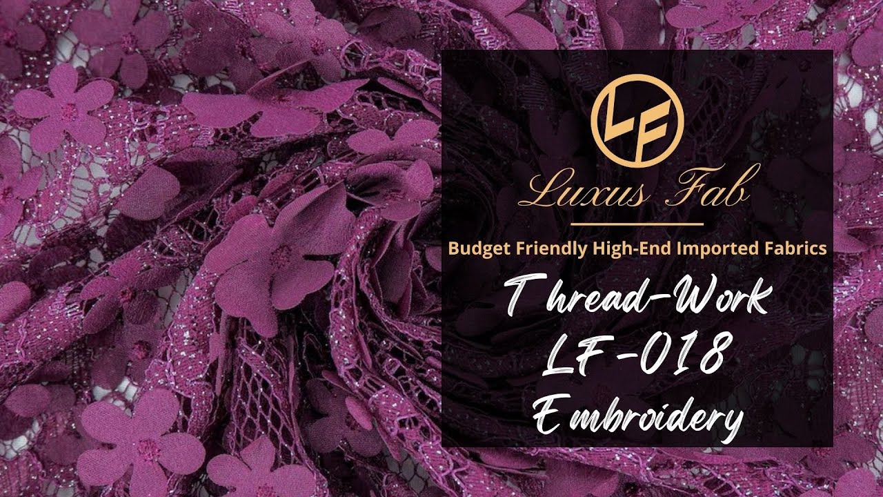 Luxus Fab | Sequins LF-018 Embroidery | Budget Friendly High-End Imported Fabrics - YouTube