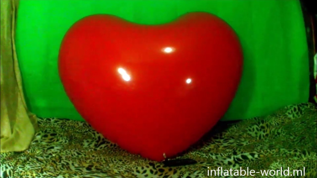 Big inflatable heart deflate (part.1) | HD - YouTube