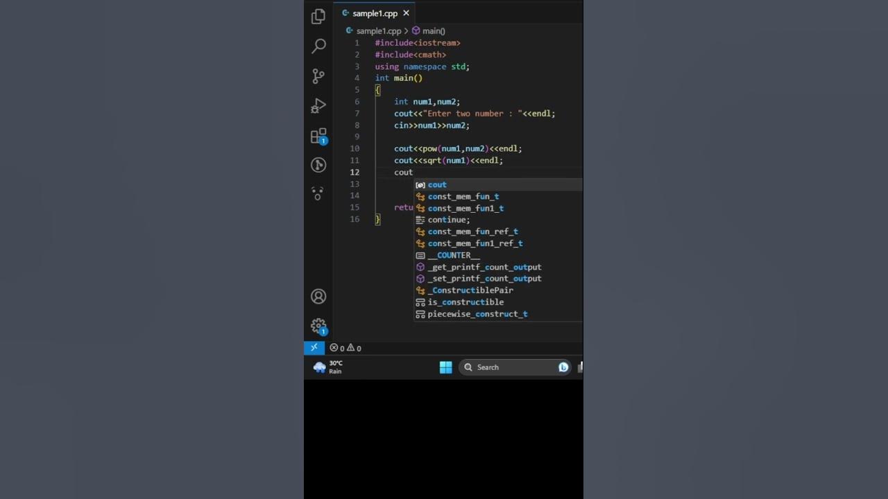 Math Function part 1 || Basic Arithmetic Functions || c++ programming - YouTube
