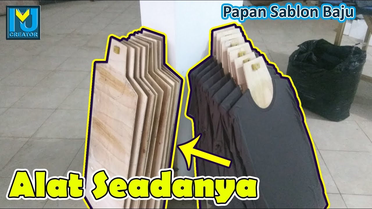 Cara Buat Papan Sablon Baju Manual dengan Alat Seadanya #infosablon ...