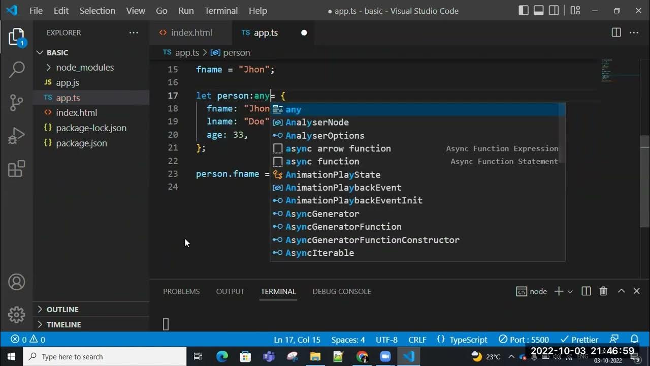 TypeScript Basic - YouTube