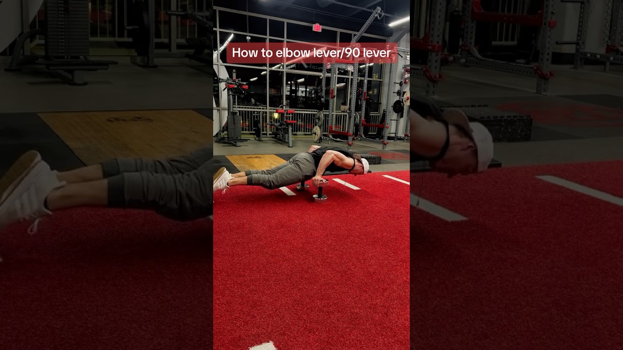 How to elbow lever/90 hold. #skills #calisthenics - YouTube
