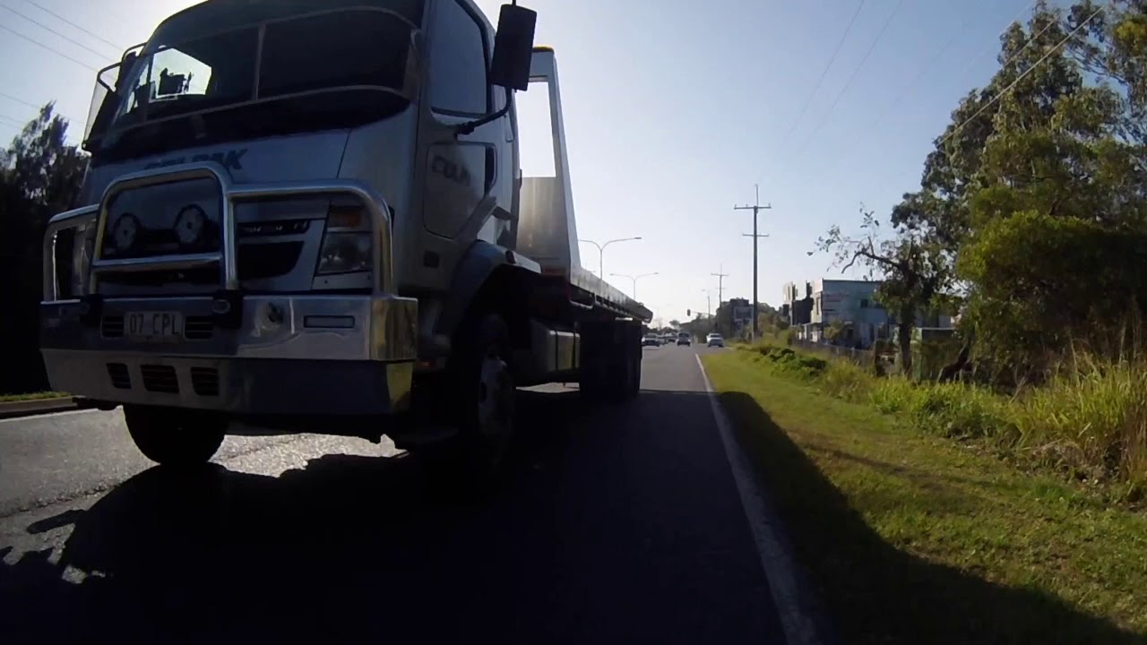 Close Pass - 07-CPL - Colpak Truck Manly Road - YouTube