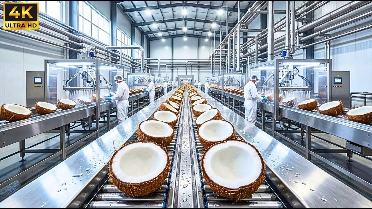 Inside a Modern Coconut Milk Process: From Harvested Coconuts to ...