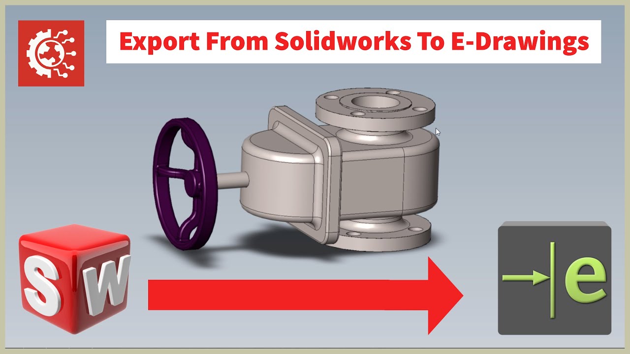 Export From Solidworks To eDrawings - YouTube