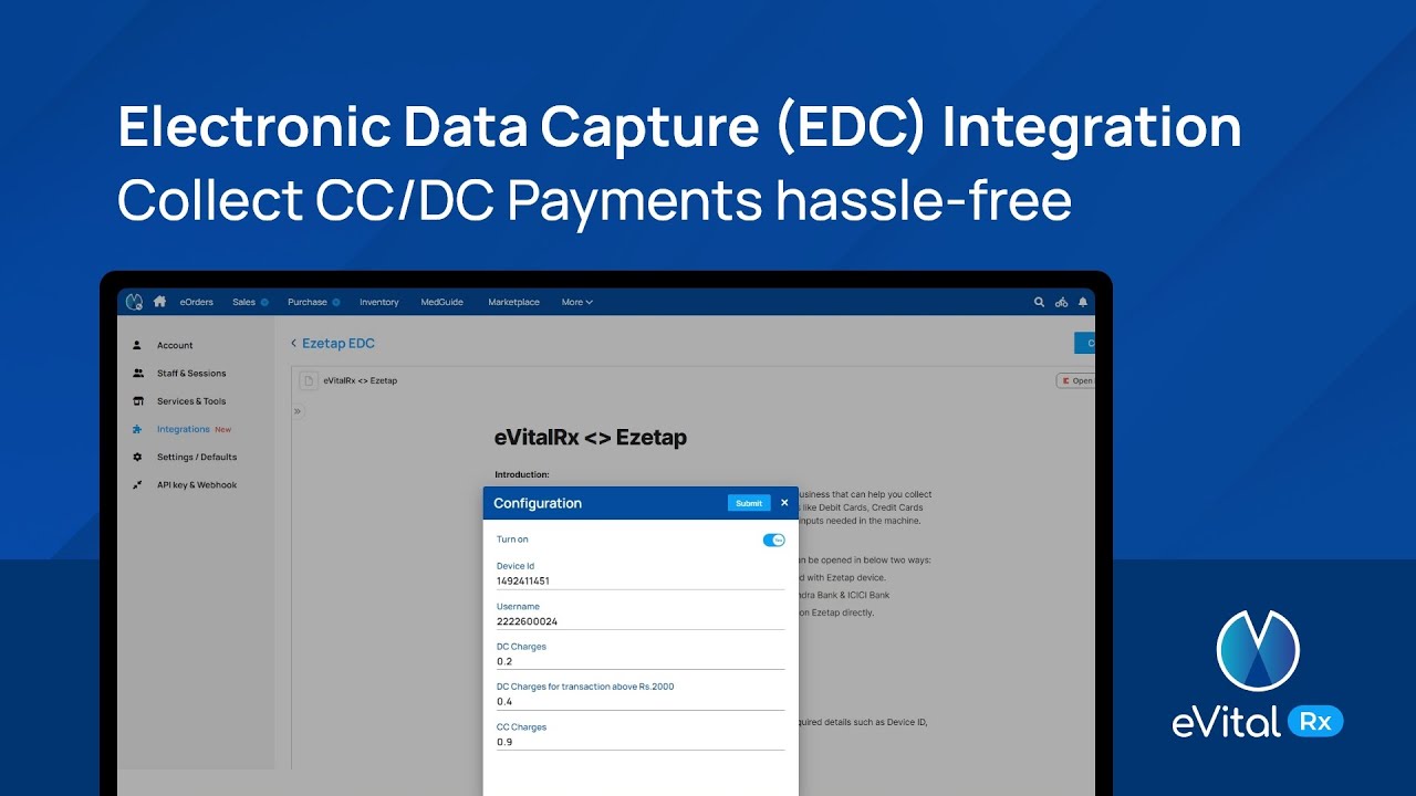 Introducing Electronic Data Capture (EDC) integration with eVitalRx ...