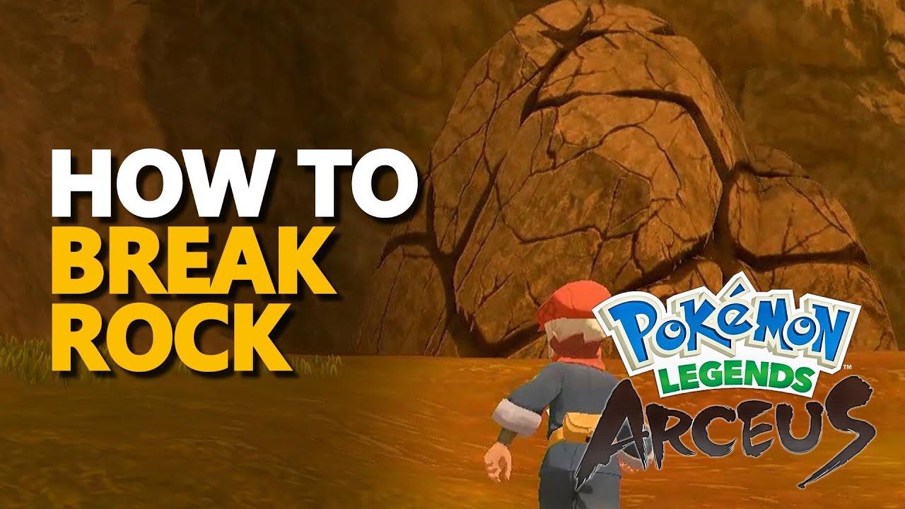 How to break rocks Pokemon Legends Arceus - YouTube