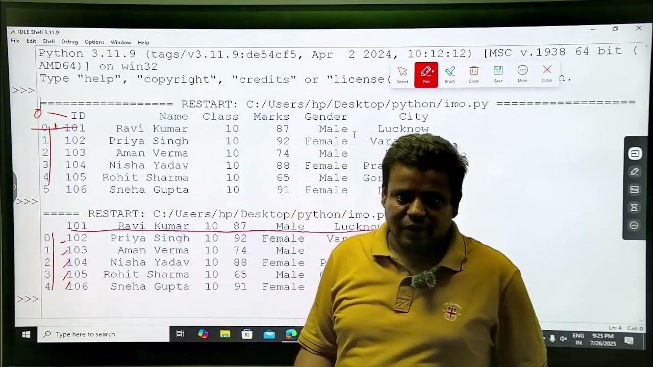 CLASS 12 IP| IMOPRTING AND EXPORTING DATA BETWEEN CSV FILES AND DATAFRAME|IMPORTING EXPORTING ...