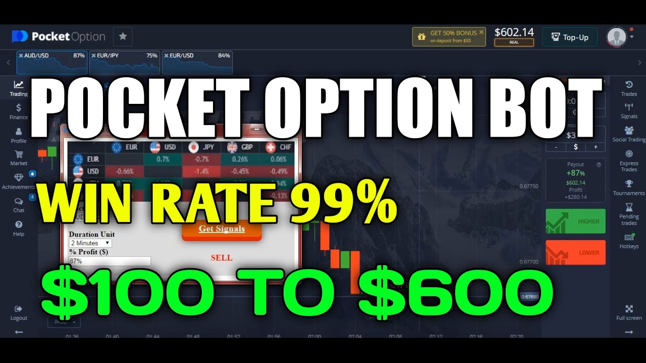 Pocket Option Bot - Win Rate 99% - $100 to $600 - YouTube