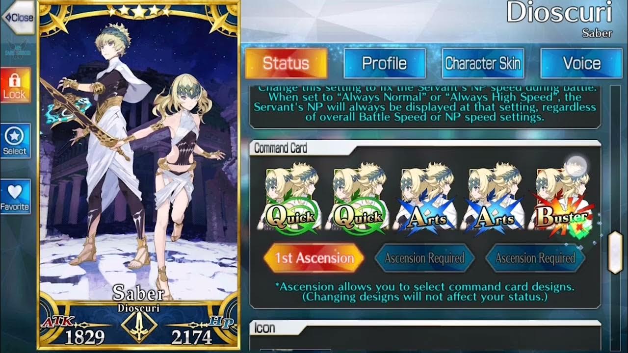 Fate Grand Order "Summon - Dioscuri Saber - 5 Estrellas⭐⭐⭐⭐⭐" [FGO][ANDROID] #287 - YouTube