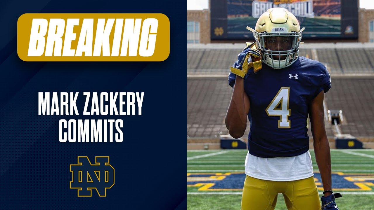 ELITE CB MARK ZACKERY COMMITS TO NOTRE DAME FOOTBALL ☘️☘️☘️ - YouTube